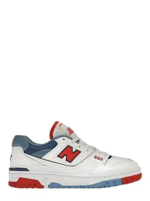 NEW BALANCE 550 Athletic Sneakers White/true Red/atlantic Blue
