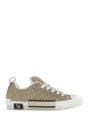 Dior Dior B23 Skater Low-Top Sneakers Beige/white