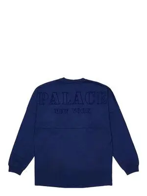 PALACE Shop Drop Shoulder Longsleeve Navy Blue/new York