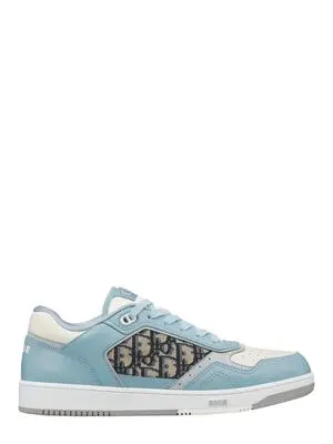 Dior Dior B27 Low-Top Sneakers Light Blue/cream Smooth Calfskin/beige