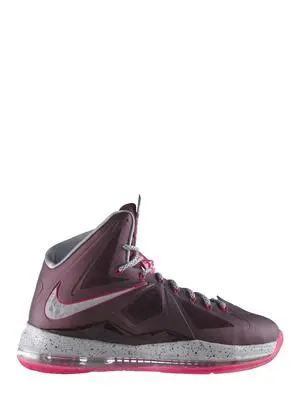 Nike Lebron X Sp Crown Jewel Sneakers - Bordeaux/wolf Grey/fireberry