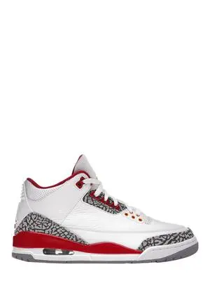 JORDAN Jordan 3 Retro Cardinal Red White/light Curry/cardinal Red