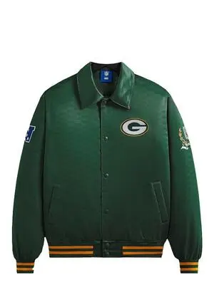 Kith X Nfl Packers Satin Bomber Jacket - Board
