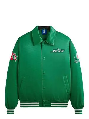Kith X Nfl Jets Satin Bomber Jacket - Luna