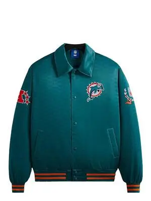 KITH Kith X NFL Dolphins Satin Bomber Jacket