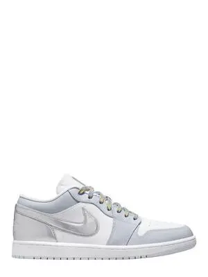 JORDAN 1 Low Se Tear Away Sneakers - White/metallic Silver
