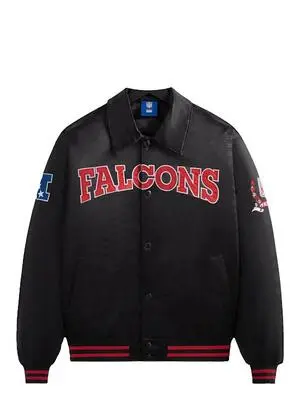 Kith X Nfl Falcons Satin Bomber Jacket - Black