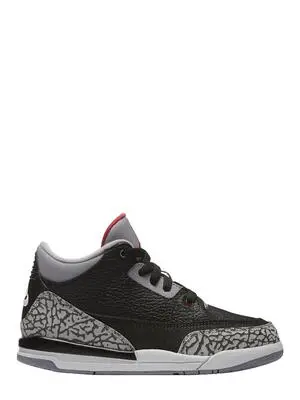 JORDAN 3 Retro Cement Sneakers - Black/fire Red/cement Grey