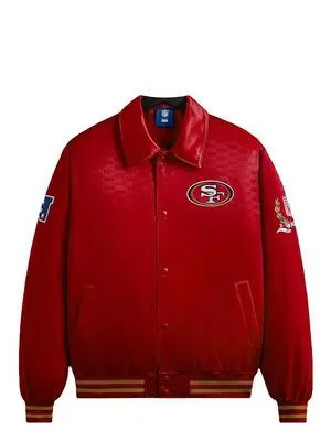 Kith X Nfl 49ers Satin Bomber Jacket - Dalle