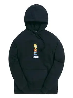 Kith X The Simpsons Bart Logo Hoodie - Black