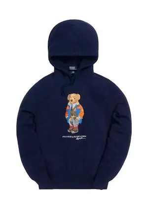 Kith X Polo Ralph Lauren Fleece Hoodie - Navy Blue