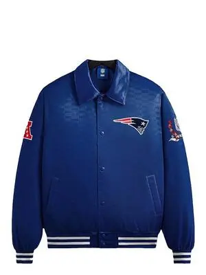 Kith X Nfl Patriots Satin Bomber Jacket - Action