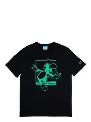 VIRGIL ABLOH X Disney X Brooklyn Museum Mickey Mouse Tee Shirt - Black