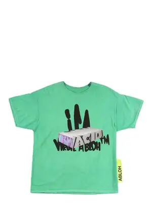 VIRGIL ABLOH Ica Graffiti T-shirt - Green
