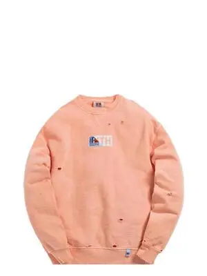 Kith X Russell Athletic Vintage Crewneck Sweatshirt - Peach