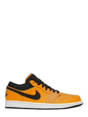 JORDAN 1 Low Sneakers - University Gold/black/white