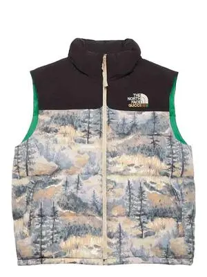Gucci X The North Face Down Vest - Forest Print