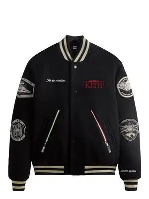Kith X Star Wars Jedi Varsity Jacket - Black Ph