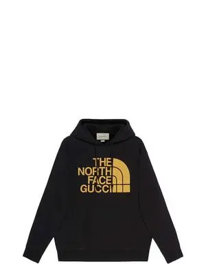 Gucci X The North Face Web Print Hoodie - Black