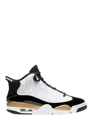 JORDAN Dub Zero High-top Sneakers - Black/metallic Gold/white
