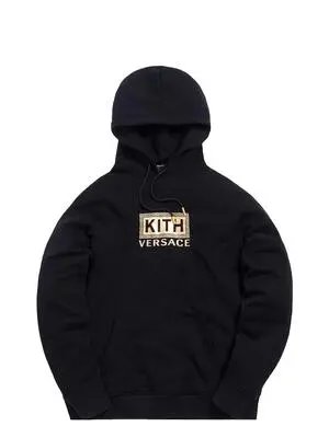 Kith X Versace Greek Key Hoodie - Black