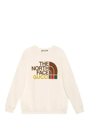 Gucci The North Face X Cotton Crewneck Sweater - Beige