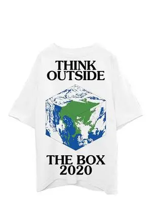 VIRGIL ABLOH Canary Yellow X Think Outside The Box T-shirt - White
