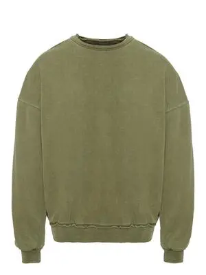 HAIDER ACKERMANN Perth Raw Edge Sweater - Khaki