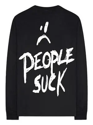 XXXTENTACION People Suck Long Sleeve T-shirt - Black