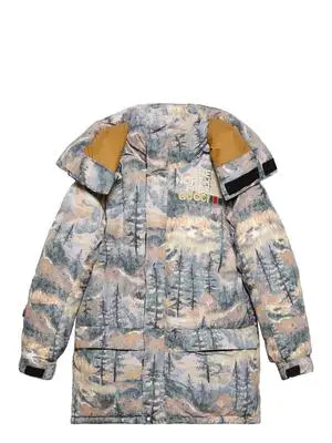 Gucci X The North Face Padded Jacket - Forest Print