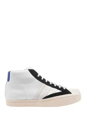 Adidas Y-3 Yohji Pro High-top Sneakers - Cloud White/bold Blue/core Black