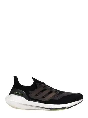 Adidas Ultra Boost 21 Sneakers - Core Black/silver Metallic/solar Yellow