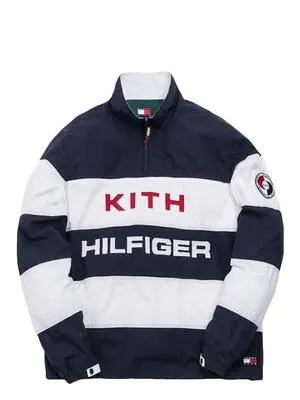 Kith X Tommy Hilfiger Stripe Woven Popover - Navy Blue/white