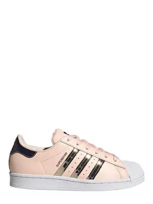 Adidas Adidas Superstar Sneakers With Metallic Stripes Pink Tint/silver Metallic/cloud White