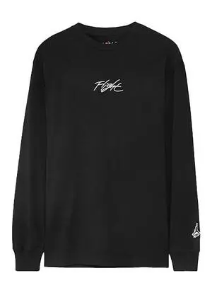 Nike Jordan Flight Essentials Long Sleeve Tee Shirt - Black