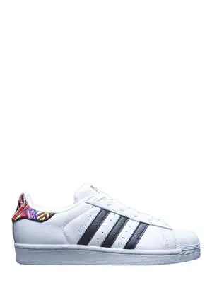 Adidas Superstar Embroidery Sneakers - White/black/metallic Gold