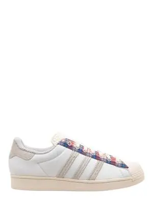 Adidas Superstar Plaid Sneakers - Wonder White/cloud White/crystal White