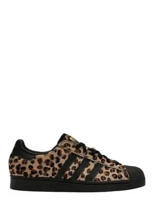 Adidas Superstar Leopard Sneakers - Desert/core Black/gold Metallic