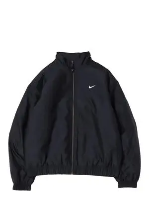 Nike Solo Swoosh Satin Bomber Jacket - Black Kumquat