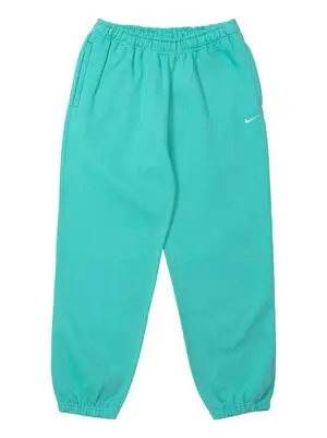 Nike Solo Swoosh Fleece Trousers - Washed Teal/white