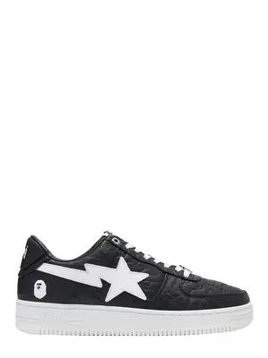 A BATHING APE Sta Low #3 Line Camoin Sneakers - Black/white