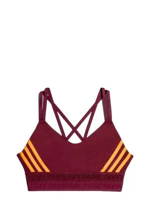 Adidas Ivy Park Strappy Cutout Bra - Maroon/amazon Red/solar Orange
