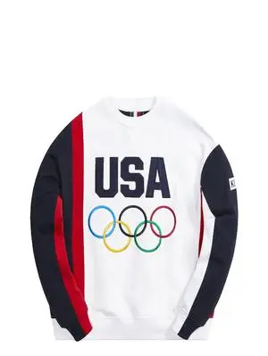 Kith For Team Usa Colorblocked Crewneck Sweatshirt - White