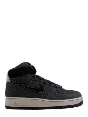 Nike Force 1 Hi Se Denim Sneakers - Black/dark Grey/cobblestone