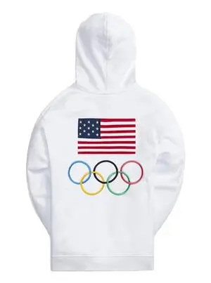 Kith For Team Usa Flag Williams Iii Hoodie - White