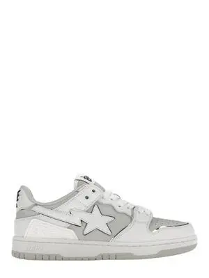 BAPE A Bathing Ape Bape SK8 Sta Sneakers White/silver/light Grey