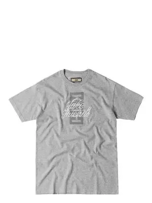 Kith Fake Friends Script Tee Shirt - Heather Grey