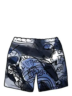 Supreme Racing Water Short Navy Blue