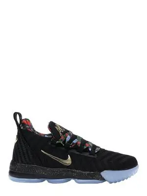 Nike Lebron 16 Watch The Throne Sneakers - Black/metallic Gold/rose Frost