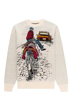 Aimé Leon Dore X Porsche 911sc Pappou Sweater - Off White